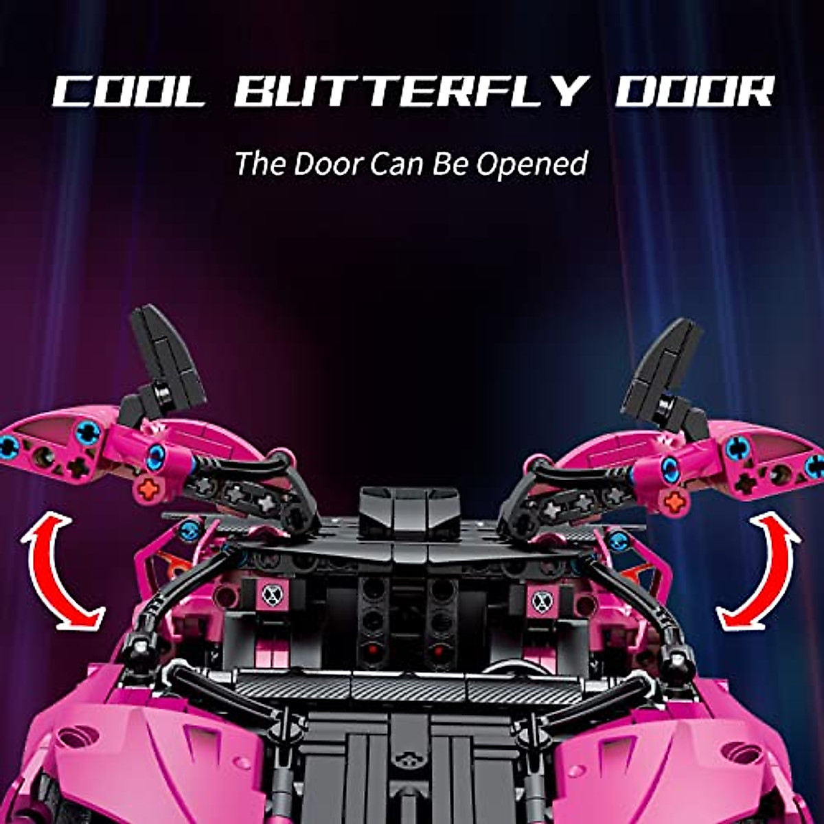 Sowide Super car Building Blocks and Construction Toy, Construction Toy Building Set for Kids Adults, Collectible Model Car Kits, 1:14 Scale Super Car Model Building Sets(1317 Pieces)