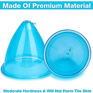 Unsvorns 210ml Vacuum Cups - Vacuum Cupping Machine Accessories - Extra-Large XXXL Vacuum Therapy Butt Suction Cups with Y-Hose