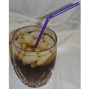 IGC 200 Straws - Flex/Flexible Drinking Straws - Luau - Wedding - Party - Purple - 200 Flexible Straws (2 packs x 100 straws)