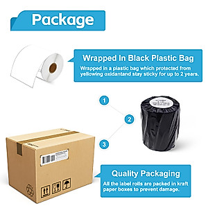 NineLeaf 3 Roll (6600 Labels) Compatible for Dymo 1744907 Internet Postage Label 4" x 6" Mailing Address Shipping Multipurpose Labels for Label Writer 4XL Zebra Desktop Printers, NOT FIT 550 & 5XL