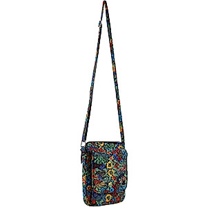 Brentano Cotton quilted small crossbody wallet purse (DESERT BLOOM)