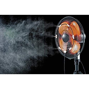 iLIVING ILG-250 Fan Misting Kit, 200 PSI, Nylon (Fan Not Included), Silver