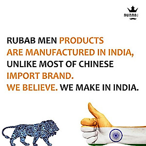 RUBAB MEN Travel Friendly Nylon Bristle Beard Brush for Men | Tame your Beard like a King!
