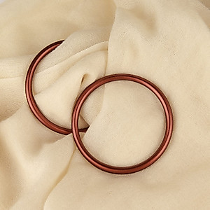 Accmor Baby Sling Ring, 3" Aluminum Sling Rings for Baby Wrap Slings, Dark Brown