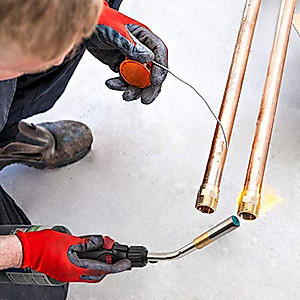 Ivation Trigger Start Propane Torch, High-Temperature Flame Torch [2372°F] w/Easy Trigger-Start Ignition & Adjustable Flame Control for Light Welding, Soldering, Brazing, Heating, Thawing & More