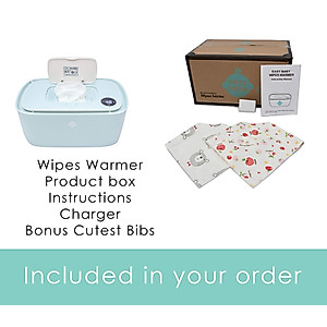 EZ Baby Trendy Wipes Warmer Dispenser Holder - Portable, Plugin, Comfortable Diaper Changing Experience - Infant, Newborn, Baby- (Pink)