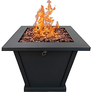 Bond Manufacturing 51843 28in Olivera Fire Table, Black