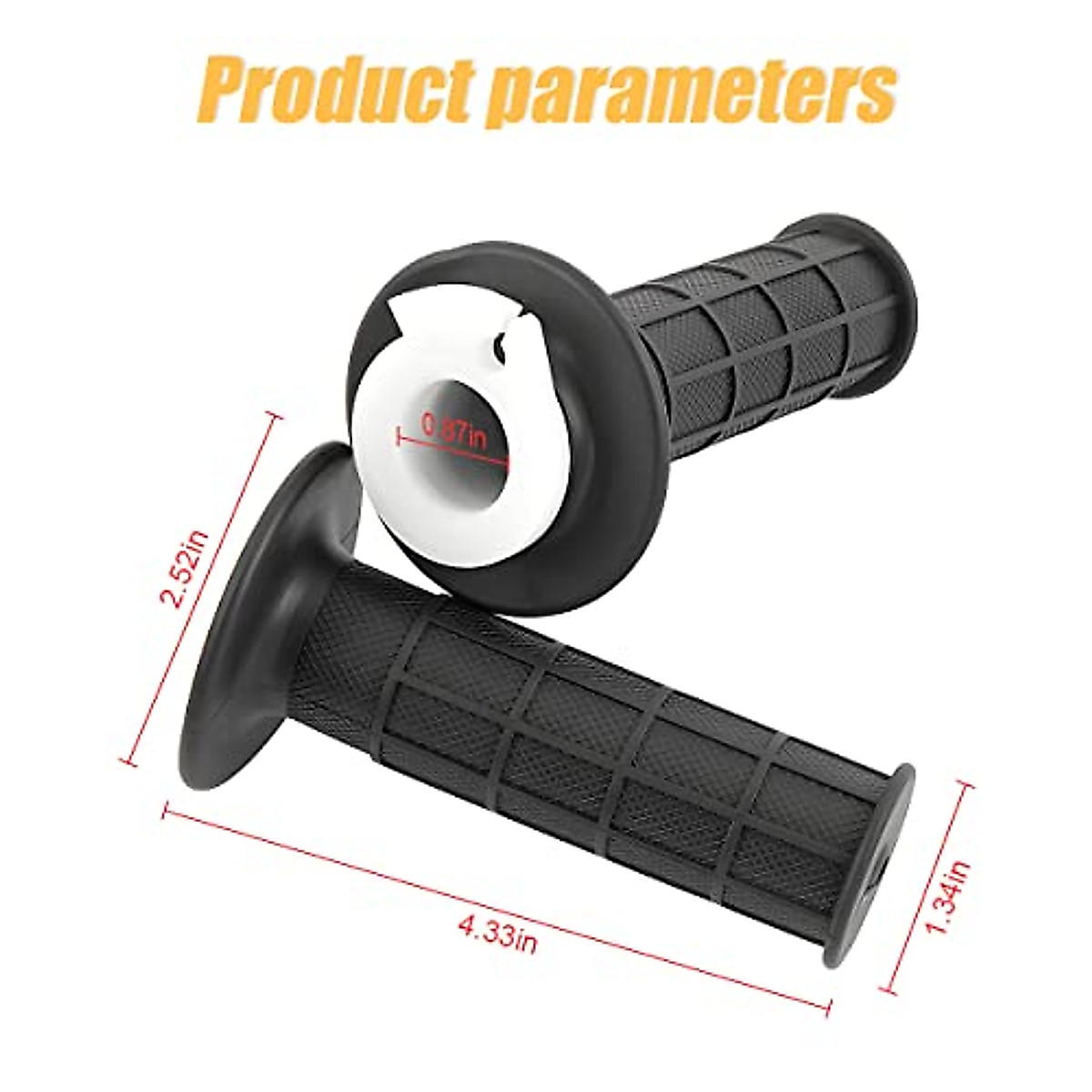 Throttle Handle Grip Cable, 47Inches Fuel Seat Handle Throttle Cable Throttle Housing Clamp for 50-250CC Motocross ATV Accessories