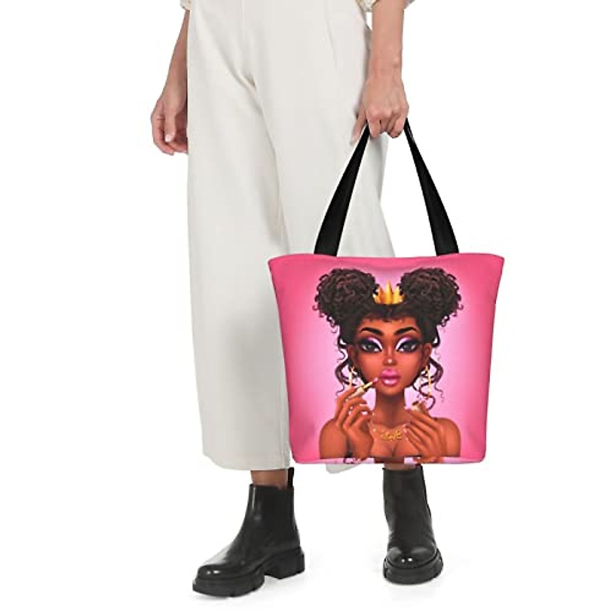 African American Woman Tote Bag Shoulder Bag Satchel Handbag For Women