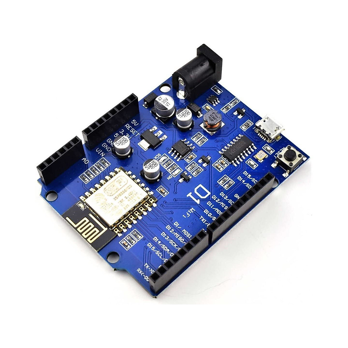 CANADUINO® Wemos D1 ESP8266 Wi-Fi Board 80-160MHz - IoT - Compatible with Arduino and NodeMCU