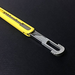 NT Cutter ABS Grip 30-Degree Multi-Blade Cartridge Knife (A-553P),Yellow