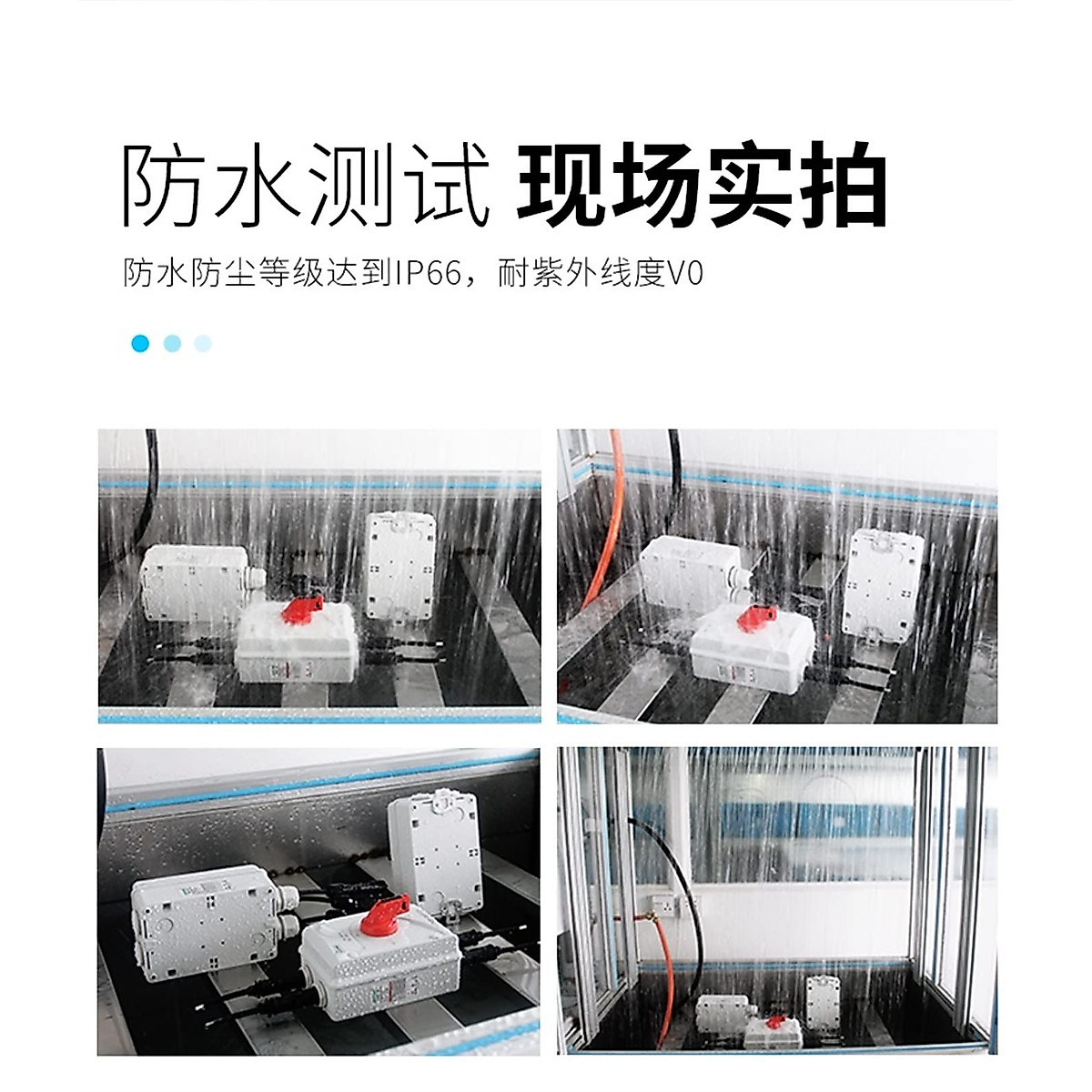 INFRI 1 PCS Solar Electrical Isolator Switch 1000V DC Isolator Switch with 2 Pairs Solar Connectors for Solar Power System