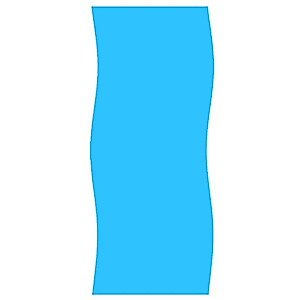 Swimline 27-Feet Round Blue Overlap Liner Standard Gauge
