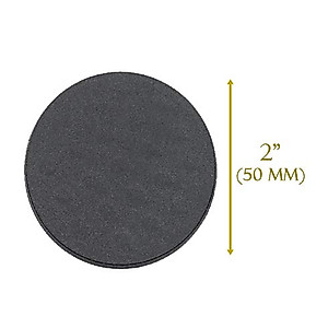 Stonehaven Miniatures 10PK - Blank Miniature Bases, 2" Diameter - Designed for 28mm Scale Table Top War Game Miniatures - Plastic, Black
