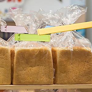 32PCS Sealing Clips for Food and Snack Bags,Plastic Sealing Clip Bag Food Bag Clips, Kitchen Clips for Bags(2.85 in, 4.59 in, 5.76 in)