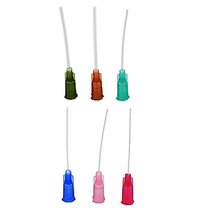 Glue Dispensing Needle 14G~25G PP Flexible Needle,Needle Tube Length 1.5" 100 PCS Mixed Size
