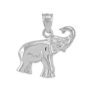 Stunning Sterling Silver Lucky Indian Elephant Charm Pendant