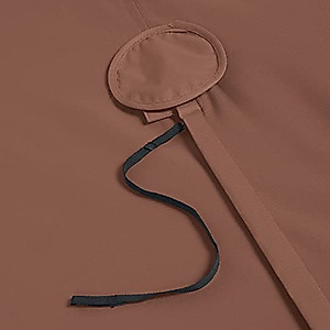 Duck Covers Ultimate Waterproof 108 Inch Rectangular/Oval Patio Table & Chair Set Cover with Umbrella Hole, Outdoor Table Cover