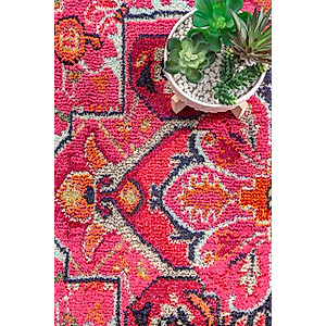 nuLOOM Vintage Mackenzie Accent Rug, 3x5, Violet Pink