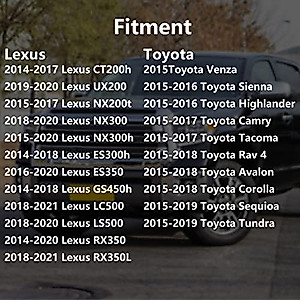 YITHSWAY 77300-07030 77300-53030 Gas Cap Fuel Cap For 2014-2021 Toyota Venza Highlander Sienna Tacoma Camry RAV4 Corolla Avalon Tundra Sequioa Prius C-HR,Lexus CT200h ES300h ES350 GS450h NX300h RX350.