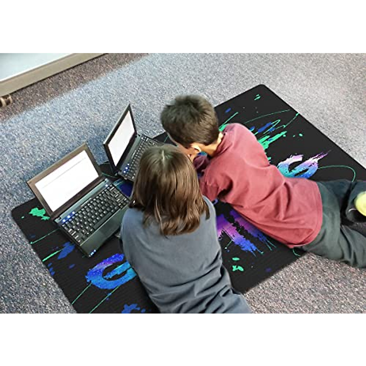 Tveinard Game Rug Teen Boys Carpets Gamepad Living Room Rug Gamer Bedroom Area Rugs Controller Player Home Decor Non-Slip Sofa Floor Mat,39"x59"