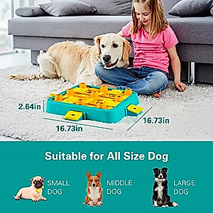 ONE PIX Dog Puzzle Toys, Level 3 in 1 Interactive Pet Toys Treat Puzzle Food Games Feeders, IQ Training & Mental Enrichment for Dog/Large/Medium/Small Dogs Gift