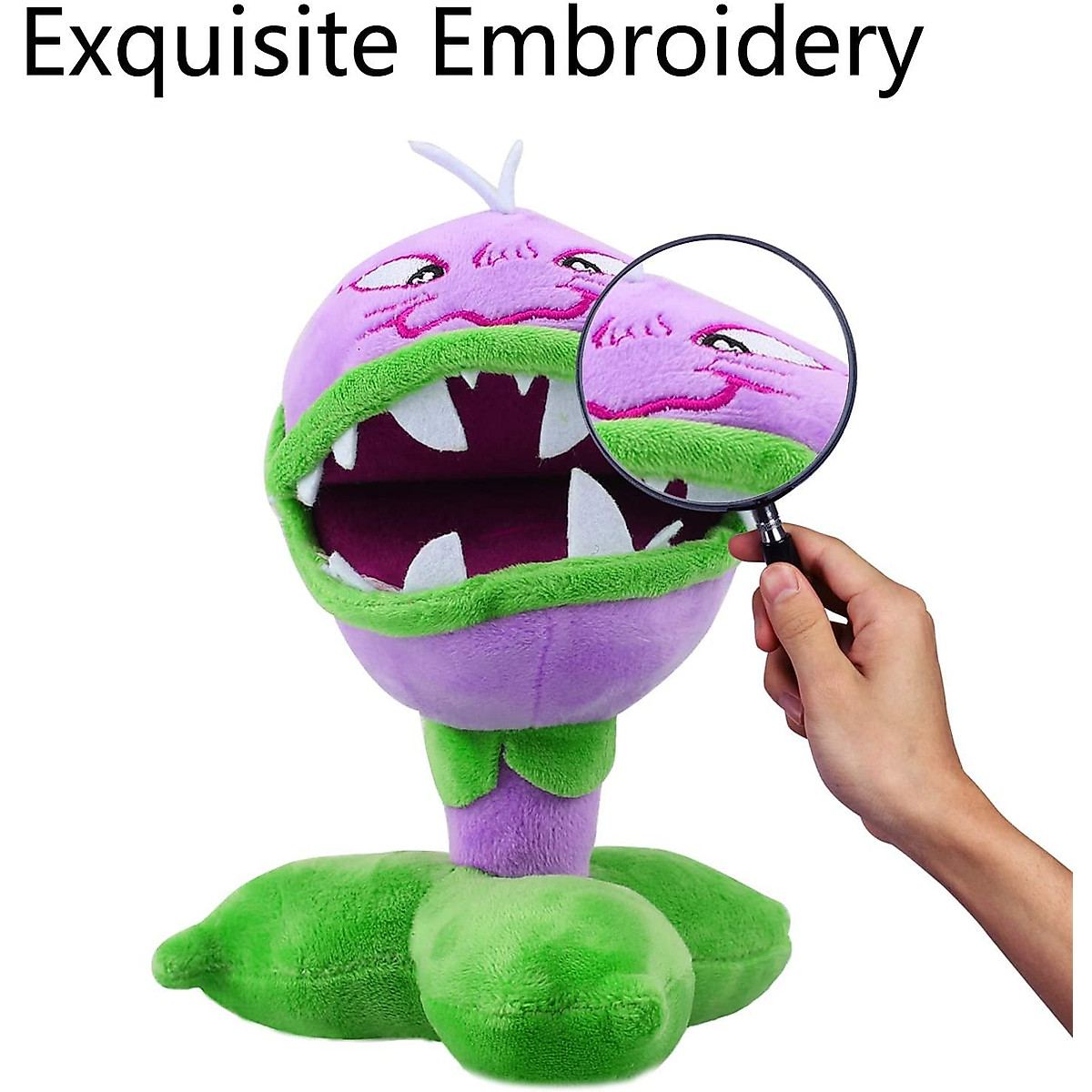 Maikerry 3 Pieces Plants and Zombies vs Plush Toy, 8'' Tall PVZ Stuffed Figure Doll for Children, Great Gifts for Kids and Fans