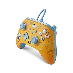 PowerA Enhanced Wired Controller for Xbox Series X|S - Cuphead: Mugman, Gamepad, Wired Video Game Controller, Gaming Controller, Xbox Series X|S - Xbox Series X