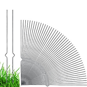 Tatuo 100 Pcs Yard Sign Stakes Heavy Duty 16.5'' Wire Yard Stakes Alternative to H Frame Metal Reusable Sign Holder for Spring Summer Lawn Corrugated Plastic
