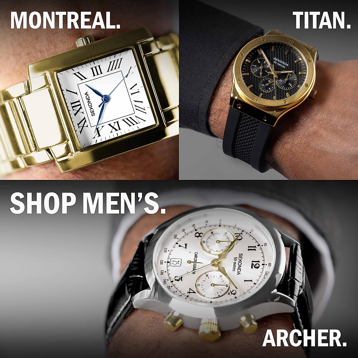 Sekonda Monica Ladies 20mm Quartz Watch in White with Analogue Display, and Two Tone Alloy Strap 40125