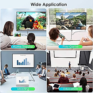 Renkchip 2-in-1 USB C/Micro USB to HDMI Cable for All Android Phone, 6.6ft MHL to HDMI Adapter 1080P HD HDTV Mirroring &Charging Cable to TV/Projector/Monitor