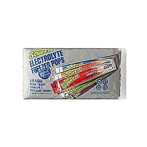 Sqwincher Sqweeze Electrolyte Freezer Pops, Variety Pack, 10 Count (Pack of 5)