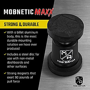 Mob Armor MobNetic Maxx - Magnetic Phone Mount - Cell Phone Holder - Mobile Phone Holder for Car, Truck, Boat, ATV - Smartphone Mount & Holder - Compatible with iPhone and Android