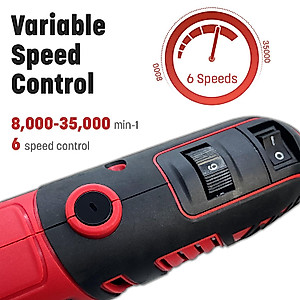 Werktough 170W Rotary Tool Kit High Power High Speed High Value Accessories 100pcs Including Universal Keyless Chuck Flexible Shaft and Cutting Guide and With Hanger Low Noise Low Vibration