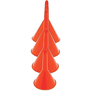 Performance Tool 1144 4-Piece Funnel, Plastic ORANGE