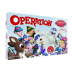 Operation Rudolph The Red Nosed Reindeer | Classic Electronic Board Game | Featuring Bumble The Abominable Snow Monster | Island of Misfit Toys from The Claymation Film