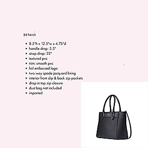 Kate Spade Melanie Satchel Black