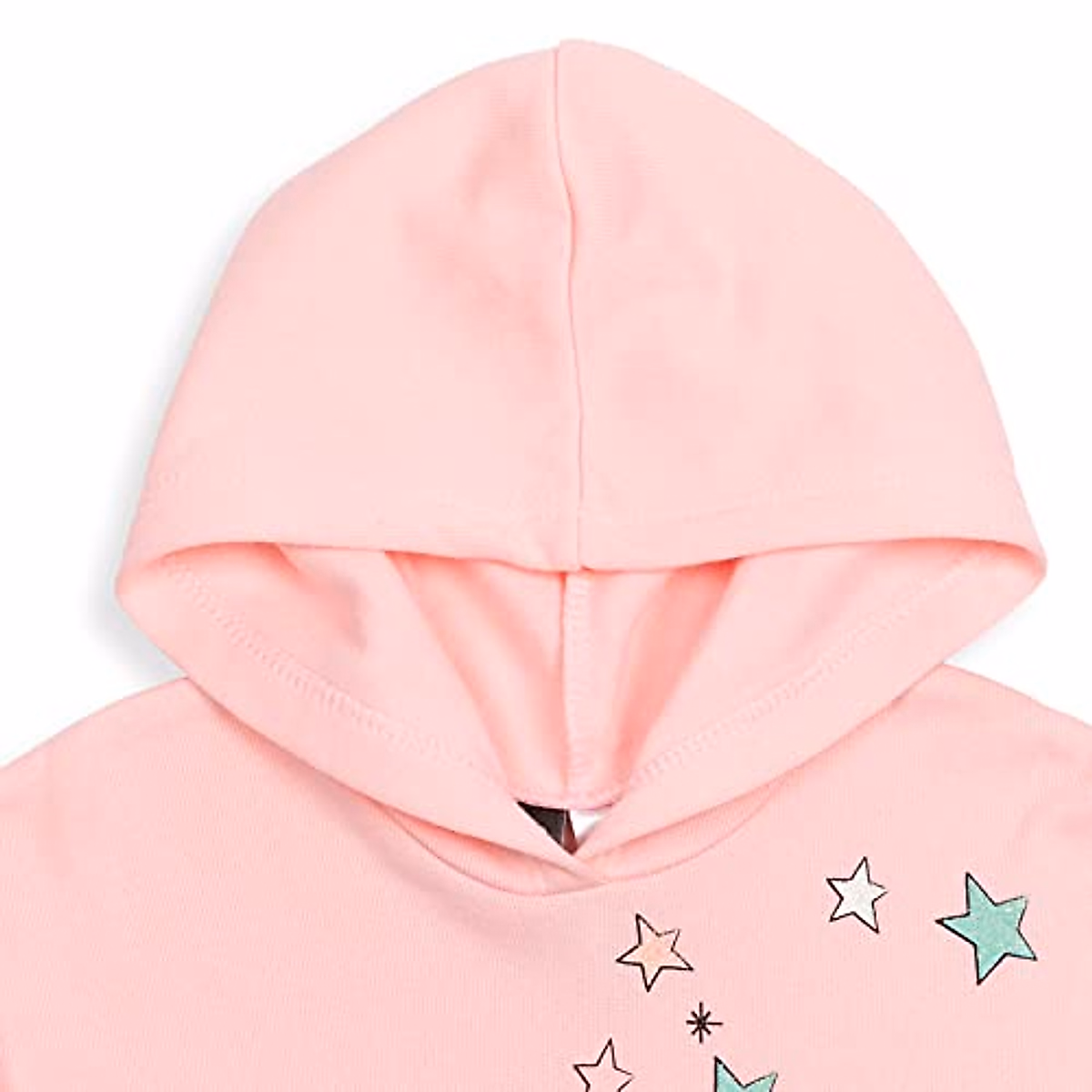 STAR WARS The Mandalorian The Child Little Girls Pullover Fleece Hoodie and Leggings Outfit Set Pink/Green 7-8