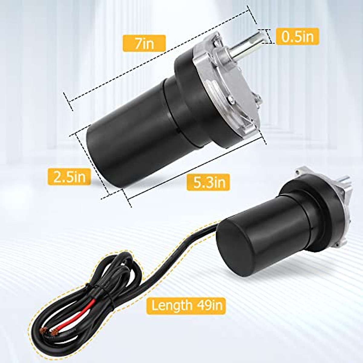 kalageen 352338 RV Trailer Stabilizer Jack Motor for K01285-C800, K01285C800, K01531A800, K01531-A800 Replace 138445, 113407,178562,162307, 113407