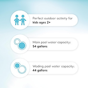 INTEX 57149EP Candy Zone Inflatable Swim Play Center: with Splash Pool and Waterslide – 116" x 75" x 51"