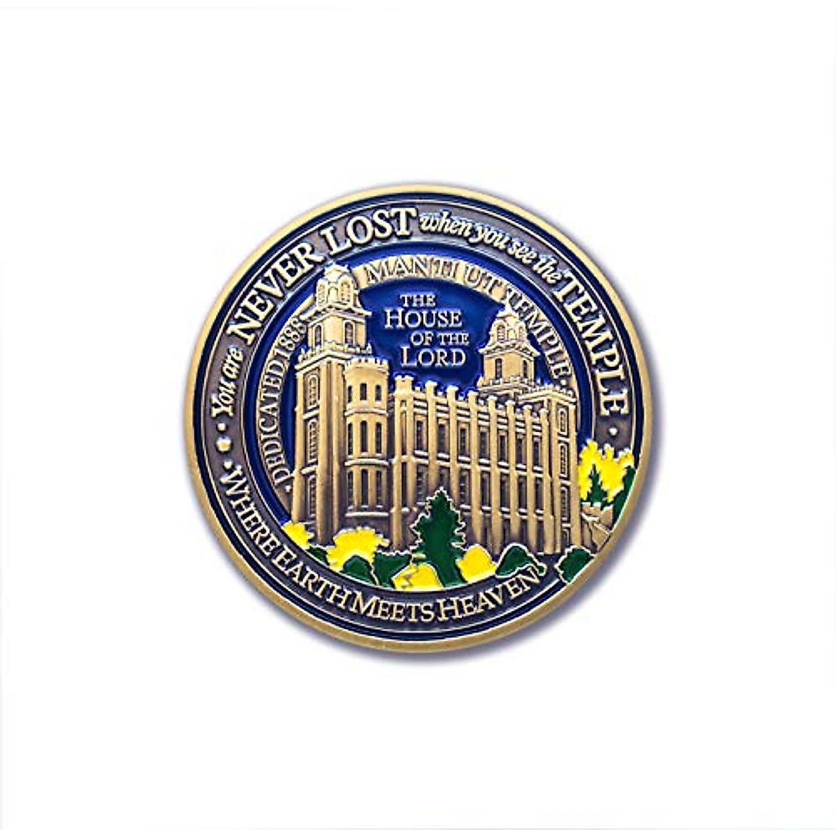 Armor Coin LDS Manti Temple Medallion
