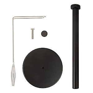 Stainless Steel Paper Towel Holder, Countertop Paper Towels Stand with Steel Arm for Kitchen Dinning Room -Black