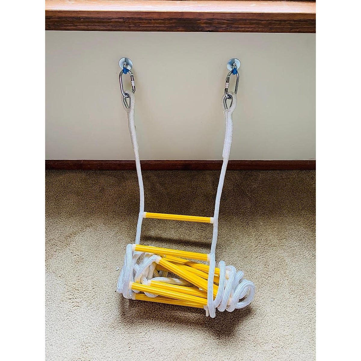 Fire Emergency Combo Set - Rope Ladder & Escape Bag for Whole Family incl. Pets up to 50 Pounds - Rescue Ladder 13ft and Fire Evacuation Bag - Safety Equipment - Rescue Bag for Dogs or Cats (Medium)