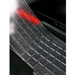 TPU Keyboard Skin Compatible for 17.3" ASUS ROG Strix Scar 17 G733 G733PZ G733PY G733ZX G733ZS G733ZW G733QSA G733ZM, ASUS ROG Strix Scar 17 SE G733CX, ASUS ROG Strix G17 G713QR G713QE G713RC Series