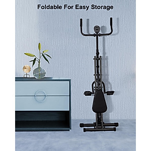 Squat Machine, BORGUSI R303 2 in 1 Squat Rowing Machine, Easy Assembly & Foldable Exercise Equipment, Glute Trainer Machine, Butt & Leg Home Workout Machine