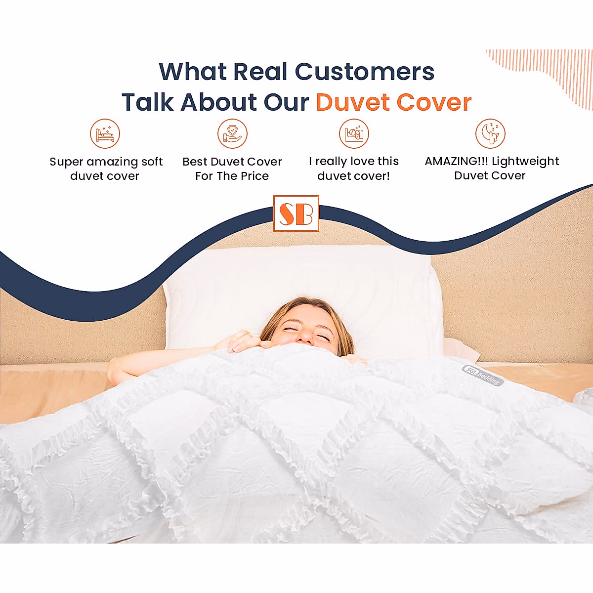 Duvet Cover King/Cal King Size 600 Thread Count 3 Piece Set - Super Soft Luxury Sateen Weave & Breathable all season Comforter Cover with Zipper Closure Corner Ties - Dark Grey Diamond Ruffle