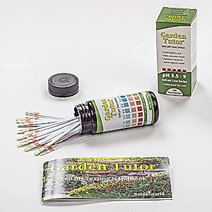 Garden Tutor Soil pH Test Kit (3.5-9 Range) | 100 Soil pH Test Strips