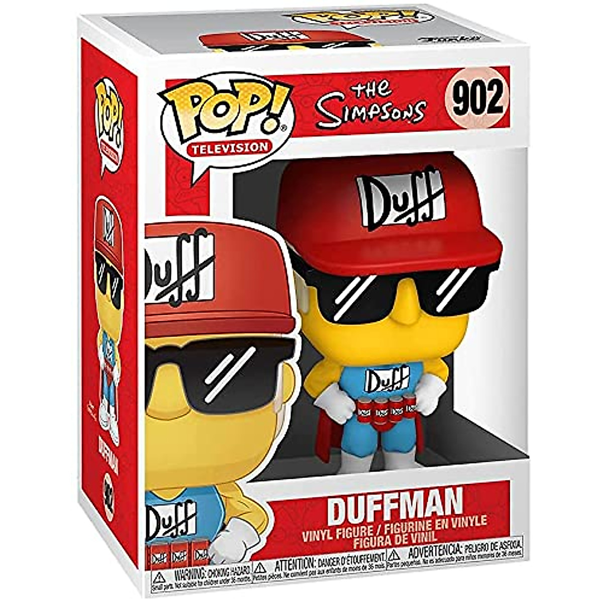 POP The Simpsons - Duffman Funko Pop! Vinyl Figure (Bundled with Compatible Pop Box Protector Case), Multicolored, 3.75 inches