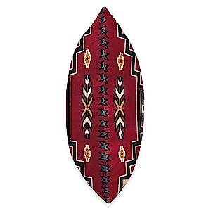 Desert Cactus Co. Red & Black & Earthy Brown Southwestern Aztec Pattern Throw Pillow, 18x18, Multicolor