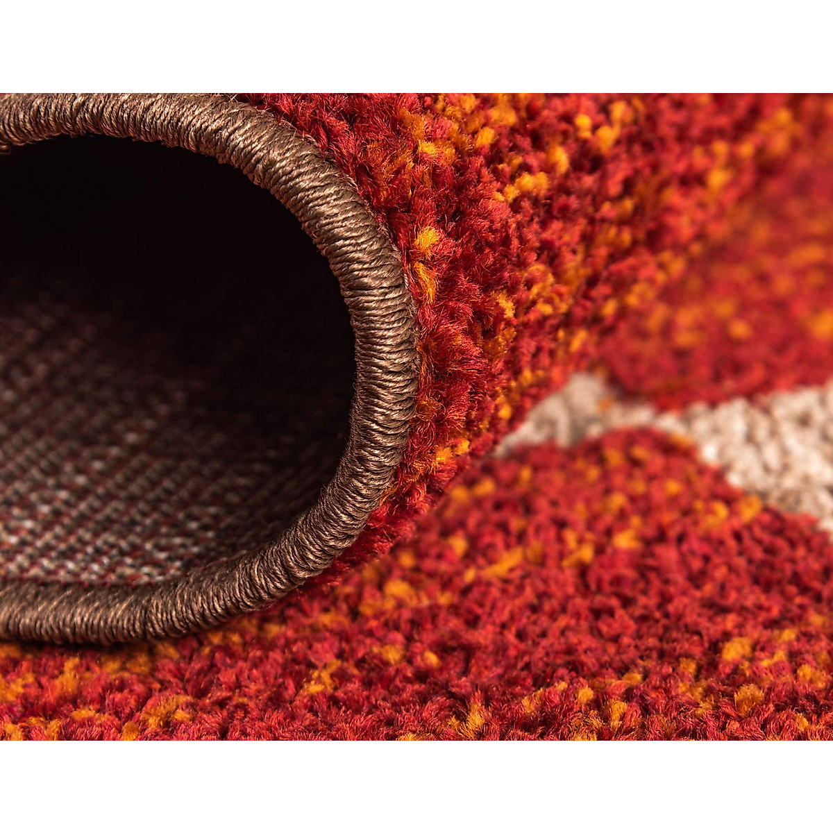 Unique Loom Autumn Collection Area Rug - Providence (9' x 12' 2" Rectangle, Multi/ Beige)